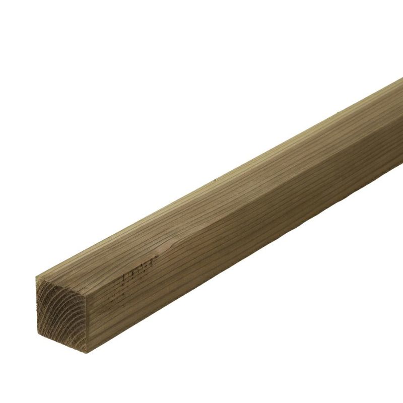 杉材（節付き）・タナリスCY防腐加工／45×45 | ウッドデッキ材通販サイトmock re: